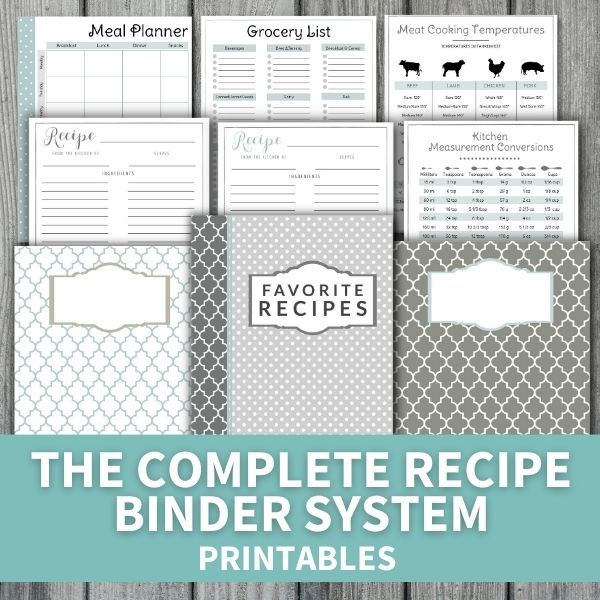 The Complete Recipe Binder System (printables) – Living Well Mom